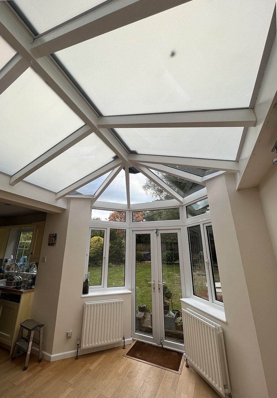 Switchable Film provides Conservatory Roof Privacy and Anti-Glare ...